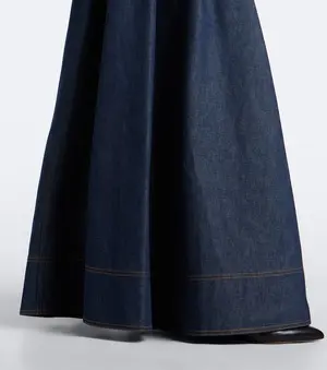 JEAN PAUL GAULTIER Denim Maxi Skirt