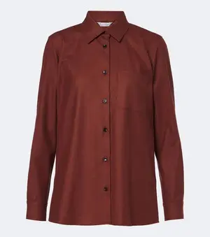 Max Mara Cashmere-blend Shirt - Brown