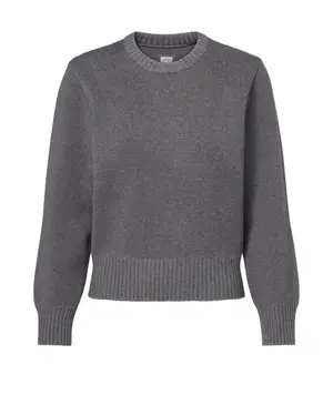 TOTEME Wool And Cotton Sweater - Grey