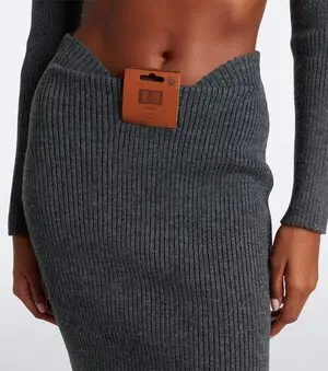 JEAN PAUL GAULTIER Wool-blend Pencil Skirt