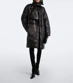 TOTEME Leather Down Coat