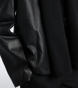 TOTEME Tie-neck Leather Jacket