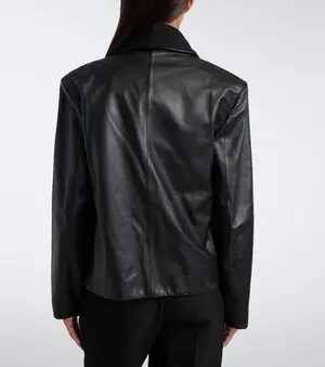 TOTEME Tie-neck Leather Jacket