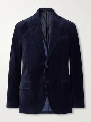 DE PETRILLO Riviera Cotton-blend Corduroy Suit Jacket