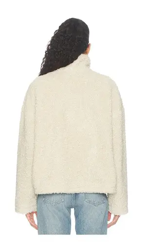 LOVERS AND FRIENDS Mikaela Half Zip Pullover In Beige