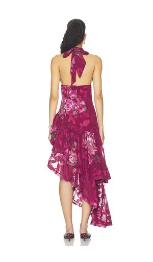 ELLIATT Eleanora High Low Maxi Dress In Purple