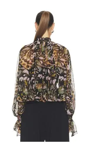 AMUR Kellen Chiffon Top In Multi