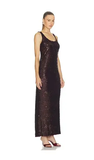 Simkhai Bex Tank Maxi Dress In Burgundy