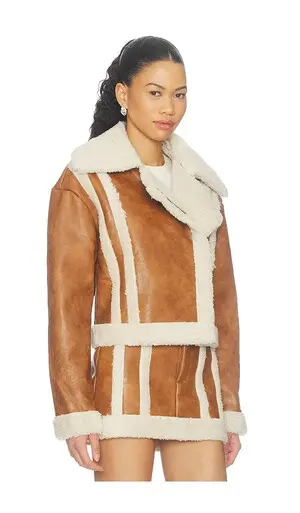 Show Me Your Mumu Laurel Canyon Jacket In Brown