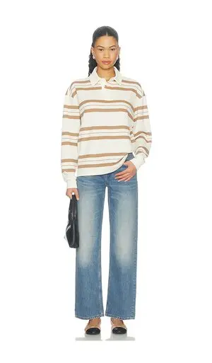 LOVERS AND FRIENDS Bernie Top In Tan