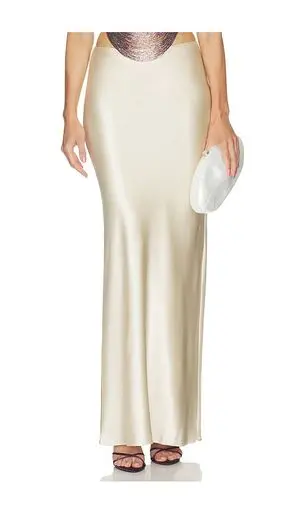 Cult Gaia Chantel Skirt In Beige - Dove