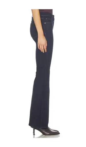 PISTOLA Kinsley Mid Rise Ultra Flare Jeans In Navy