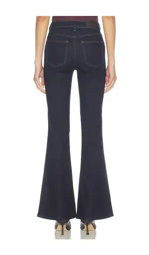 PISTOLA Kinsley Mid Rise Ultra Flare Jeans In Navy