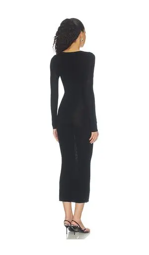 Susana Monaco Light Merino Henley Longsleeve Dress
