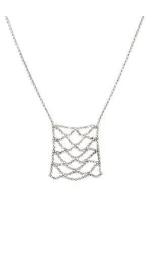 Isabel Marant Étoile Long Necklace In Metallic Silver