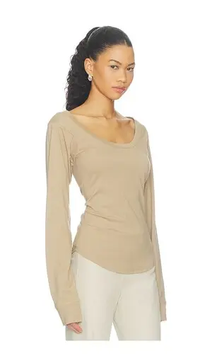 THE LINE BY K Smythe Long Sleeve Scoopneck Top