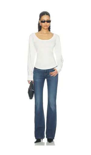 THE LINE BY K Smythe Longsleeve Scoopneck Top