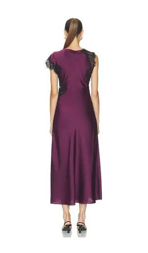 ELODIE THE LABEL Maris Dress In Purple