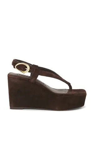 Cult Gaia Shae Sandal In Chocolate - Luwak