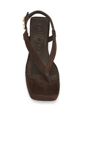 Cult Gaia Shae Sandal In Chocolate