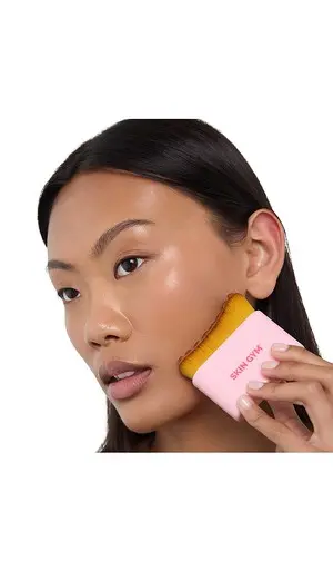 SKIN GYM Gua Sha Sculptflow Facial Contour Brush In Pink