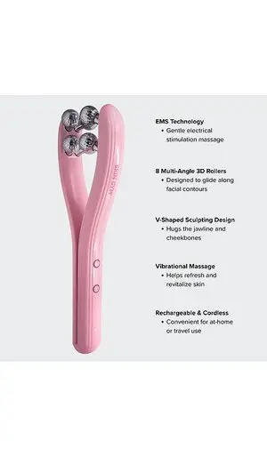 SKIN GYM Sculptlift 3d Facial Roller In Pink