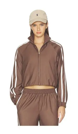 4TH & RECKLESS X Tammy Track Jacket In Brown
