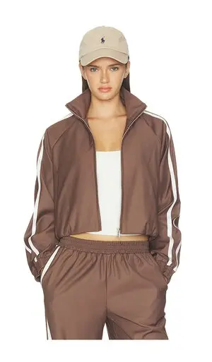 4TH & RECKLESS X Tammy Track Jacket In Brown
