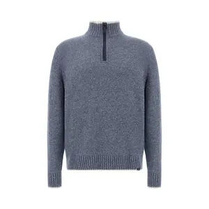 Paul & Shark Wool And Cashmere Half-zip Sweater - Infinity - Skyride