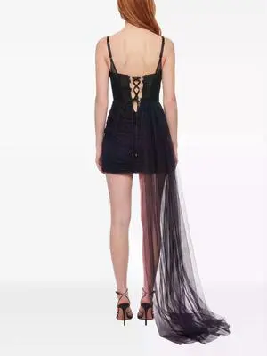 MARIA LUCIA HOHAN Latifa Lace-trimmed Ruched Mini Dress