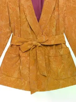 Malìparmi Damask-jacquard Wrap Jacket