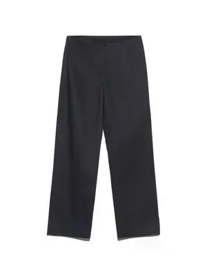 Bimba Y Lola Navy- Straight-leg Trousers - Blue