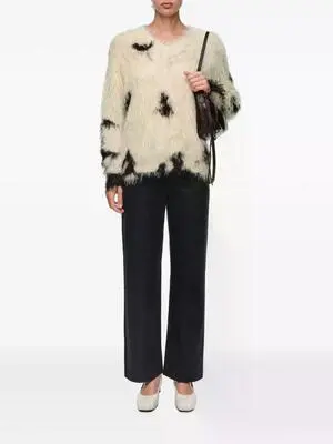 Bimba Y Lola Navy- Straight-leg Trousers - Blue
