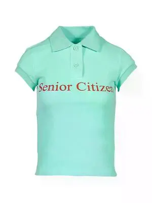 PRAYING Graphic-print Polo Shirt