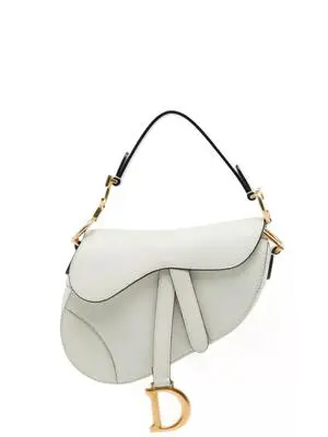 Dior 2019 Mini Grained Calfskin Saddle Bag Satchel