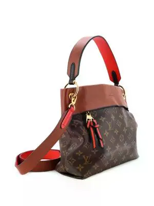 LOUIS VUITTON Tuileries Besace Bag Monogram Canvas With Leather Hobo Bag