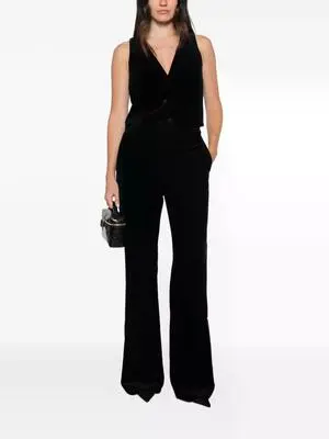 Max Mara Velvet Waistcoat - Black