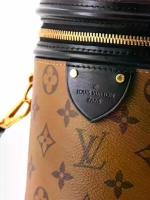 LOUIS VUITTON Cannes Handbag Reverse Monogram Canvas Satchel