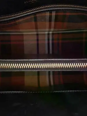 Burberry 2018-2023 Small Wool Tartan Title Satchel