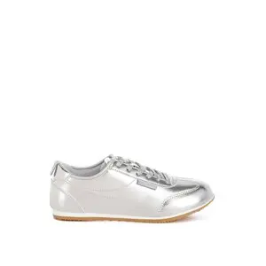 RAG & CO Astylos Metallic Faux Leather Sneakers In By