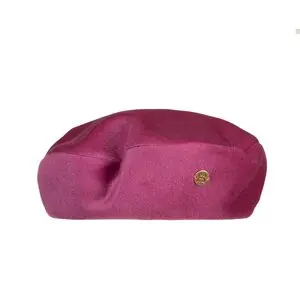 SIBI HATS Chantel Ruby Cashmere Beret Hat - Pink