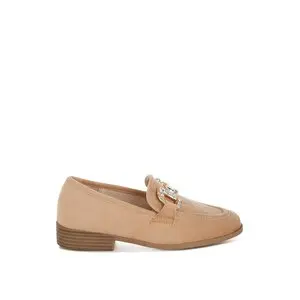 RAG & CO Neutrals Maestro Diamante Embellished Horsebit Loafers In By - Beige