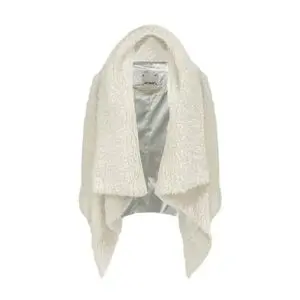 N'ONAT Neutrals Marie Teddy Fur Cardigan In Ivory