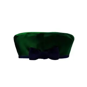 SIBI HATS Blue / Green Craving Green French Beret Hat - Blue/green