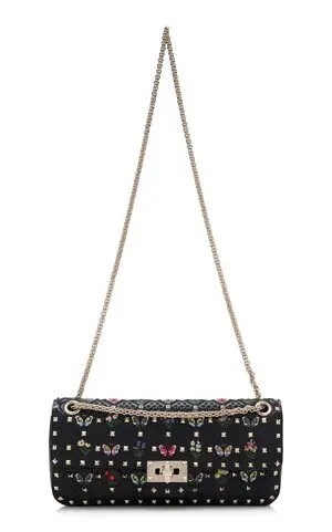 Valentino Garavani Rockstud Spike Leather Shoulder Bag