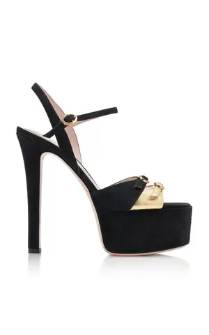 Valentino Garavani Crasher Suede Platform Sandals