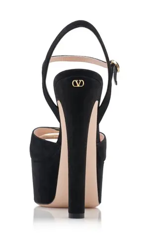 Valentino Garavani Crasher Suede Platform Sandals