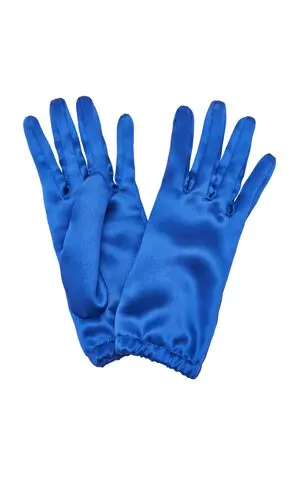 Valentino Garavani Stretch-silk Gloves - Blue