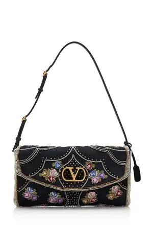 Valentino Garavani Devain Small Beaded Shoulder Bag