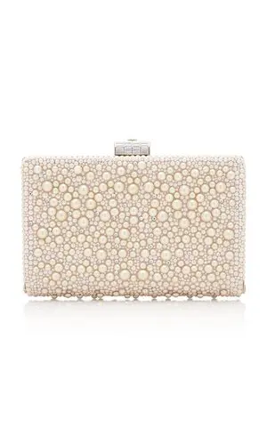 Valentino Garavani Berthe Pearl-embellished Minaudiere